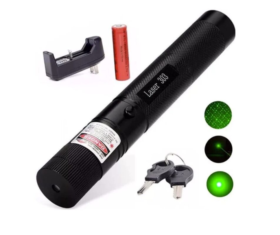 Puntero Laser Verde Astronómico Batería 10.000 Mw + Llave ...