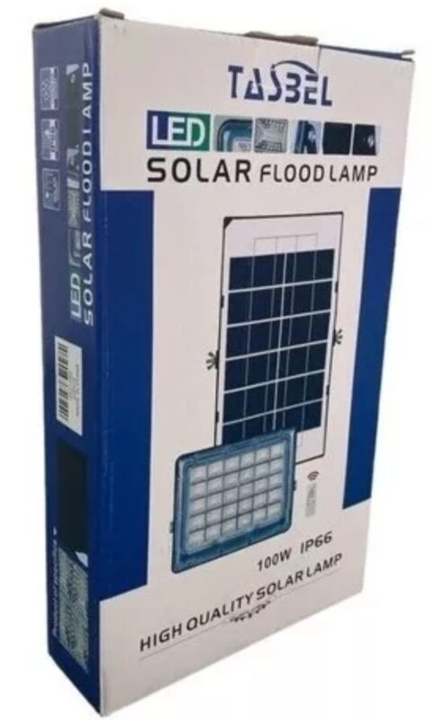 Foco LED 300W TASBEL IP66 Con Panel Solar y Control Remoto ...