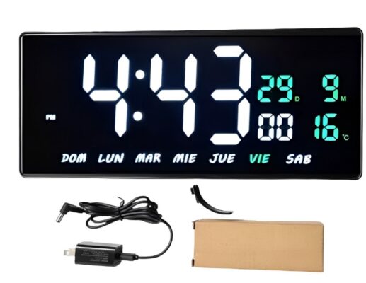 Reloj Digital Led Eléctrico de Pared - todoelectroofertas