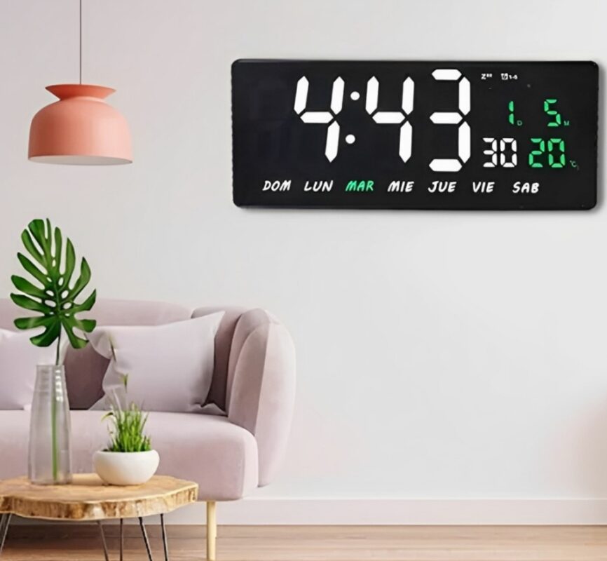Reloj Digital Led Eléctrico de Pared - todoelectroofertas