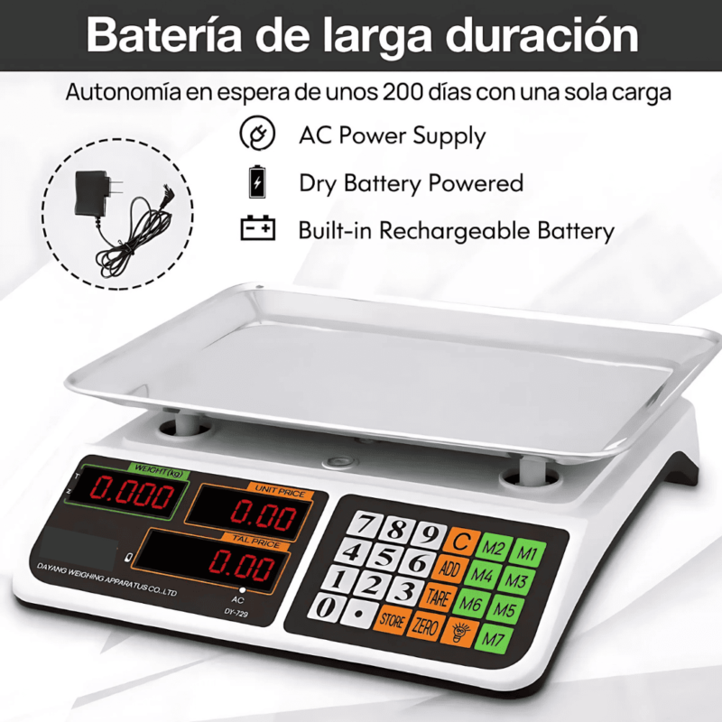 Pesa Balanza Digital 40kg Para Negocio Tasbel Todoelectroofertas