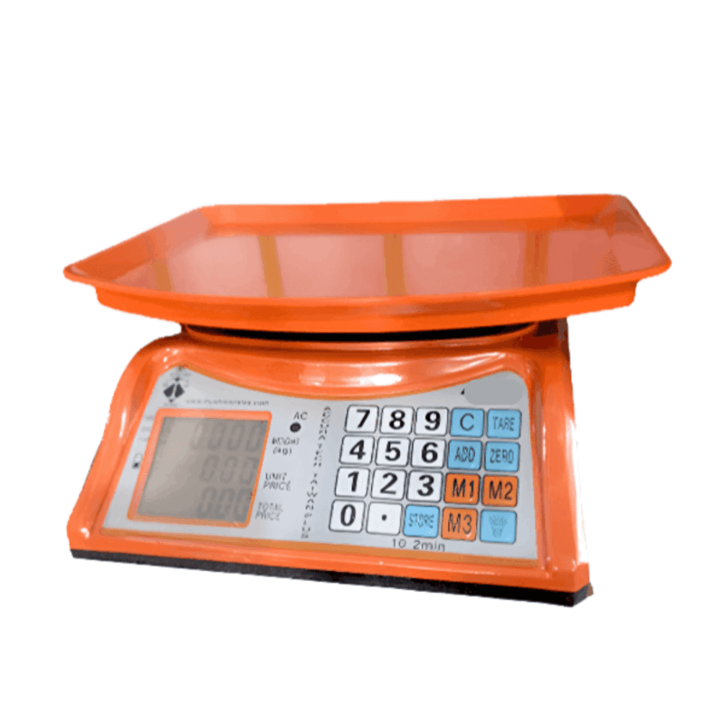 Pesa Digital de Negocio Naranja Hasta 40 Kilos - todoelectroofertas