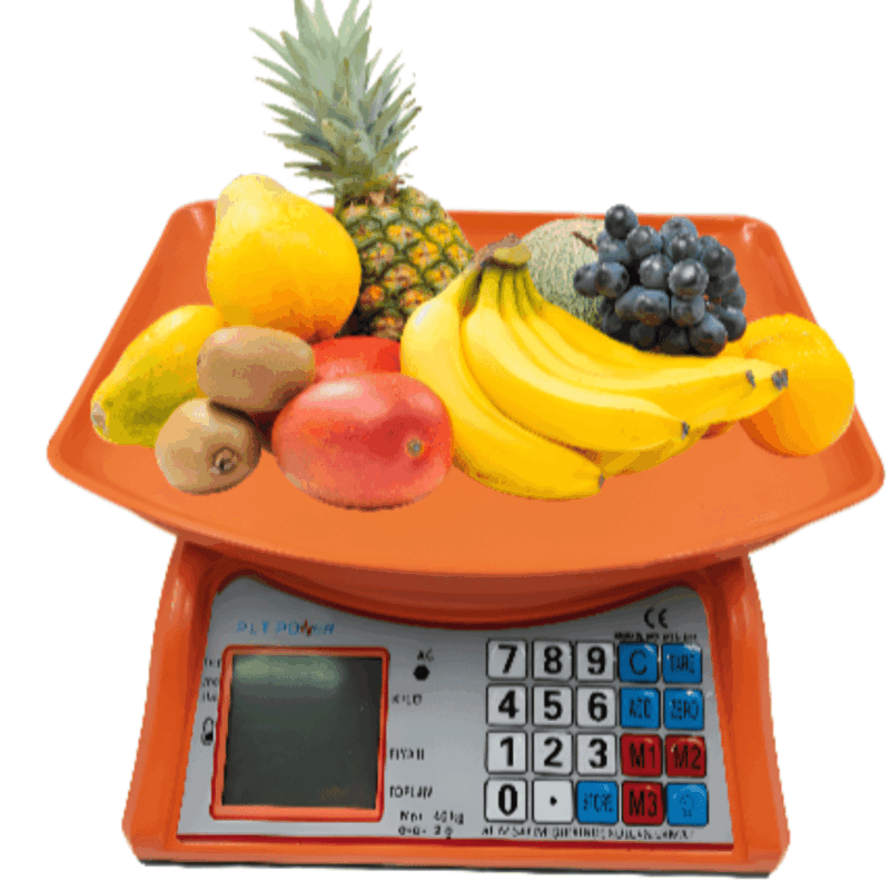 Pesa Digital De Negocio Naranja Hasta 40 Kilos Todoelectroofertas